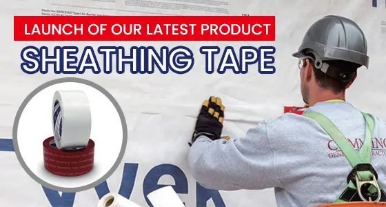 Sheathing Tape for House Wrap Sealing | High-Tack & Cold-Weather Use